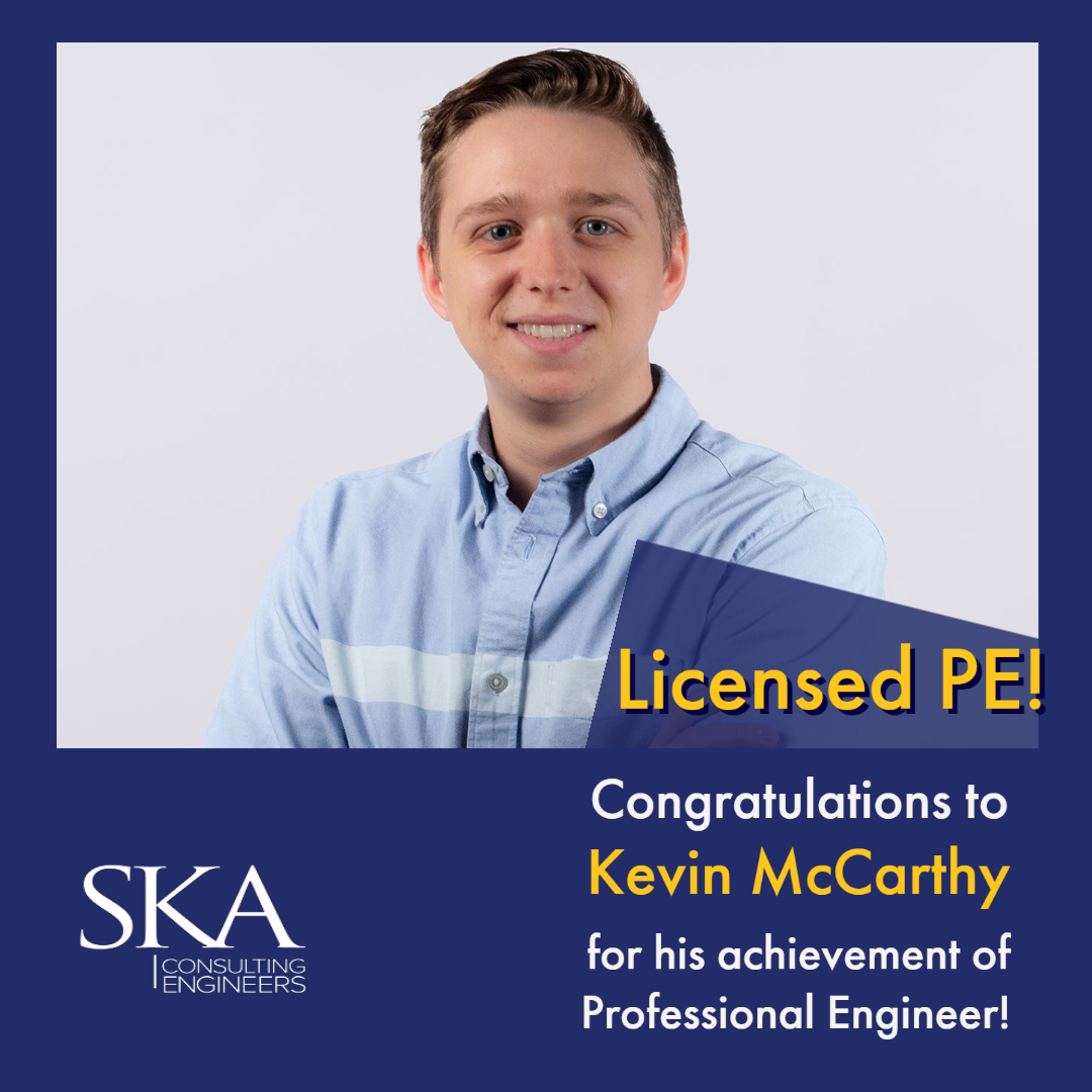 SKA's Brand New PE, Congrats Kevin. » SKA Consulting Engineers